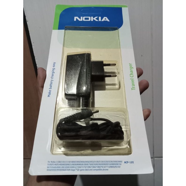 Jual Travel Charger Colokan Besar Nokia Original 8800 Ngage 9210 9300