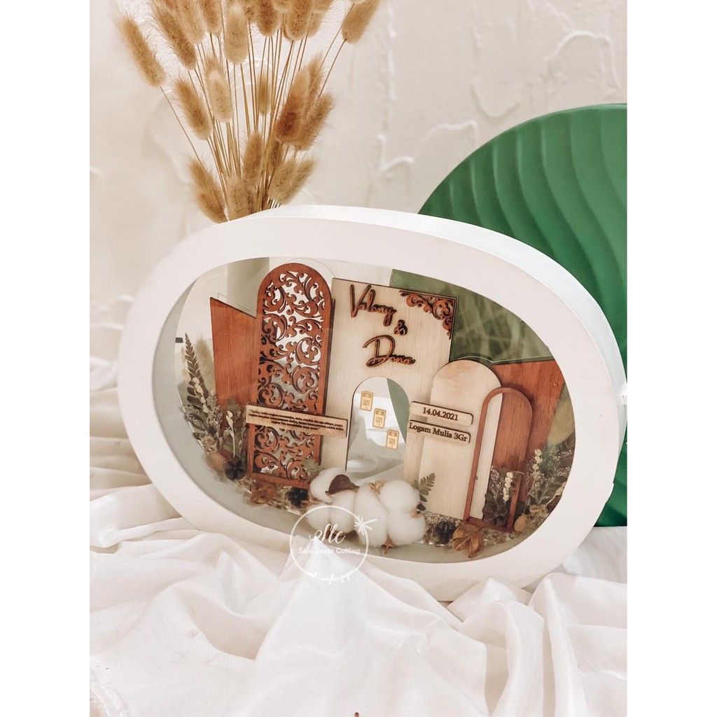 Jual MAHAR OVAL 02 / MAHAR PENIKAHAN / MAHAR UNIK / SESERAHAN UNIK UK ...