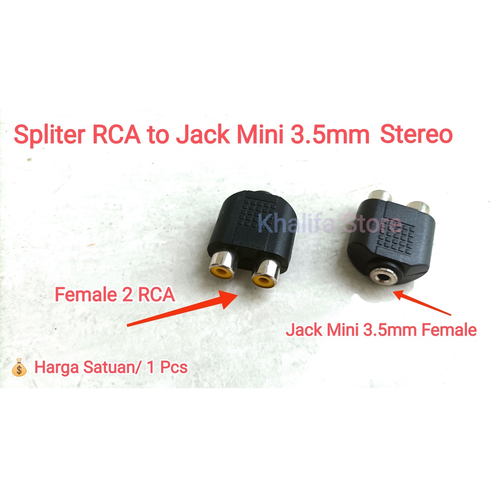 Jual Jack Jek Colokan Mini Splitter Sepliter Pembagi Cabang T Y ...