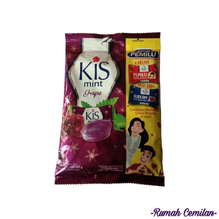 Jual KISS MINT GRAPE 125GR /PERMEN KISS UNGU ANGGUR | Shopee Indonesia