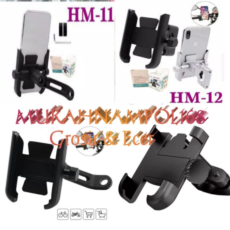 Jual MN - HOLDER HP MOTOR HM 11 HM 12 HM 06 / HOLDER SEPEDA MOTOR KACA ...