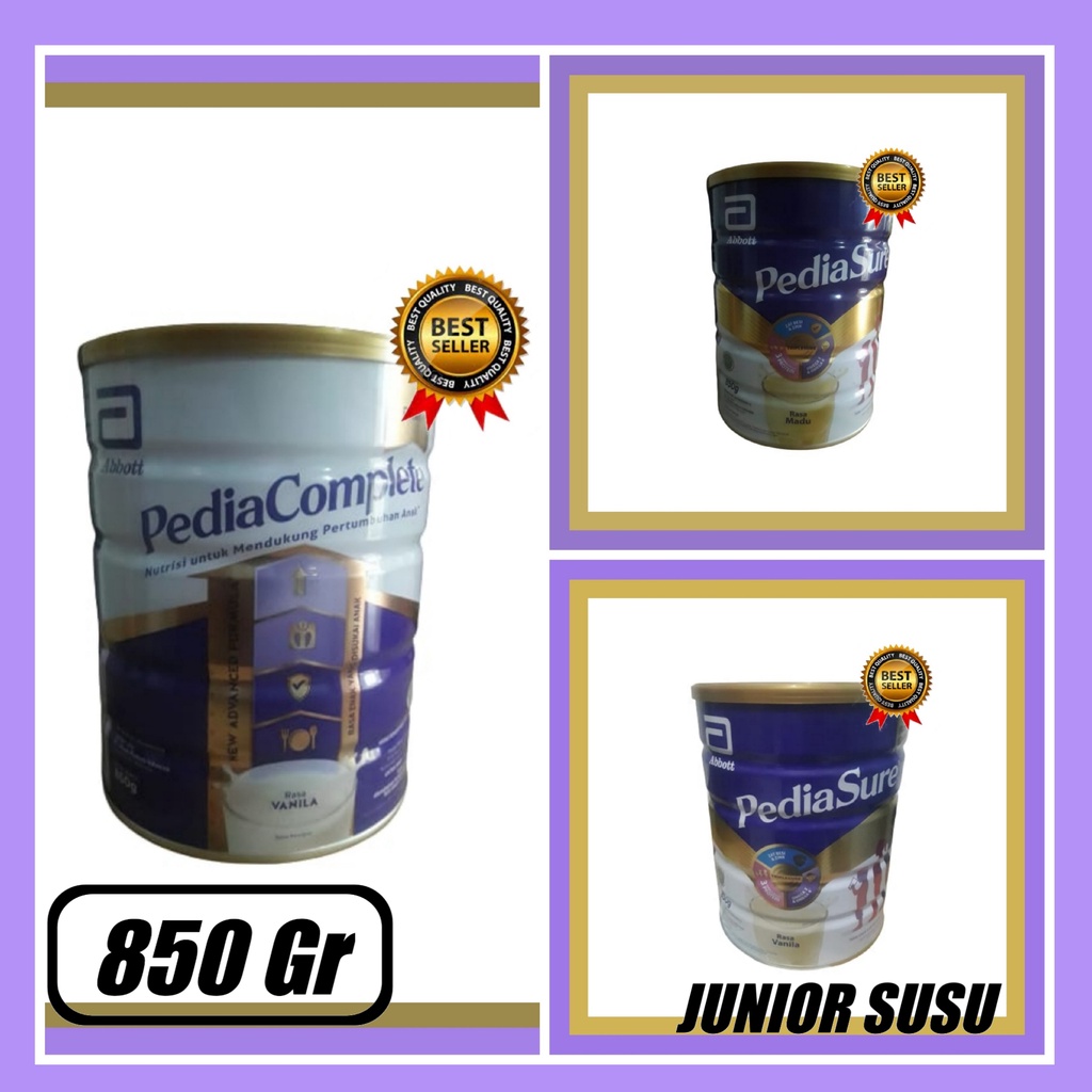 Jual PEDIASURE COMPLETE / PEDIA COMPLETE / PEDIASURE TRIPLE SURE MADU VANILA 850 GR | Shopee ...