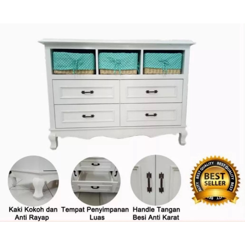 Jual Bufet Pendek Rata Type Miranda Merk SS Ukuran 120 cm | Shopee ...