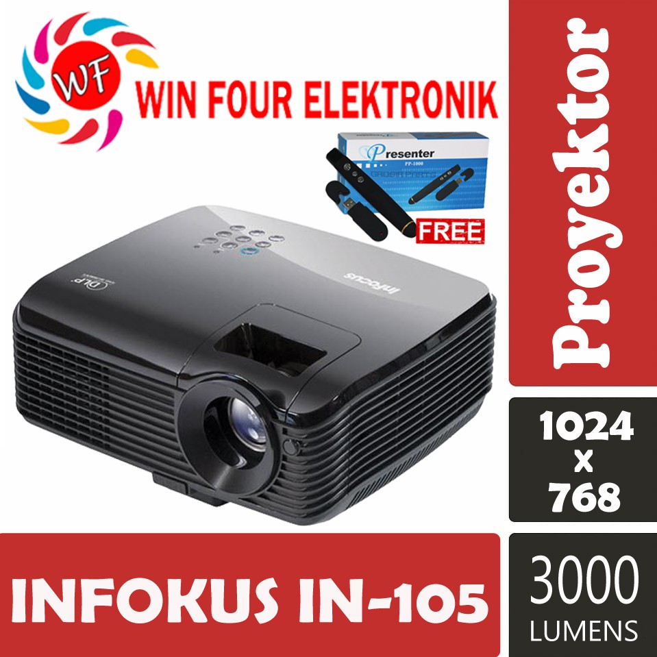 Jual Infocus Proyektor IN105 / 3000 Lumens / 4000:1 / Proyektor Infocus ...