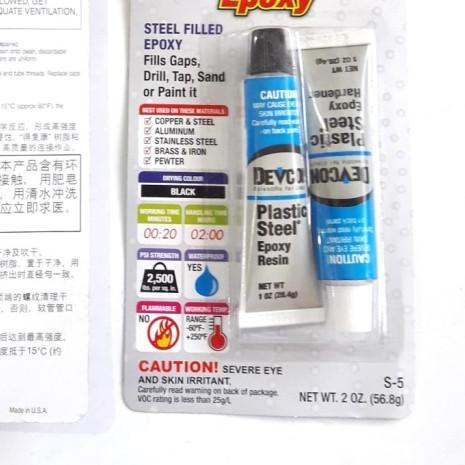 Jual Den S-5 Plastic Steel Epoxy - Lem Besi Plastik Epoxy | Shopee ...