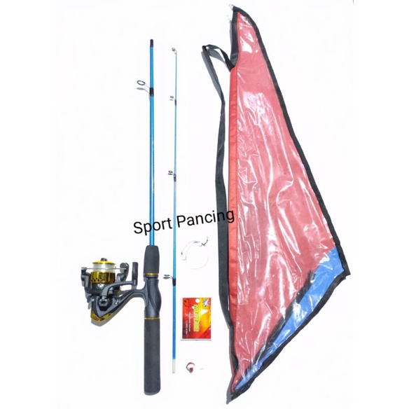 Jual SATU SET ALAT PANCING LENGKAP JORAN BAHAN FIBER PANJANG 120CM ...