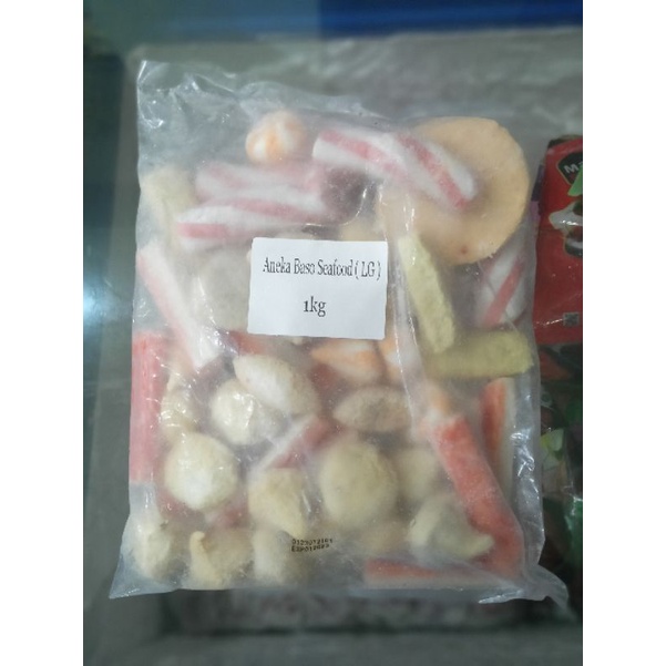 Jual Frozen food Baso seafood mix curah 1kg | Shopee Indonesia