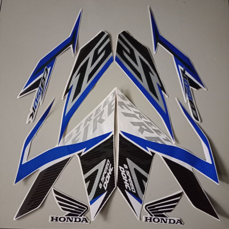 Jual striping Honda cb 150r 2017 hitam putih list body standar | Shopee ...