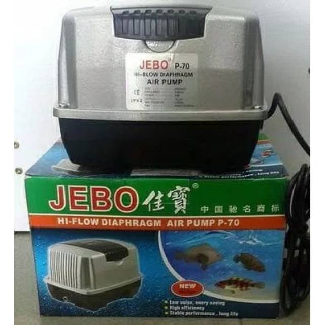 Jual Pompa udara aerator JEBO P70 kolam dan aquarium | Shopee Indonesia