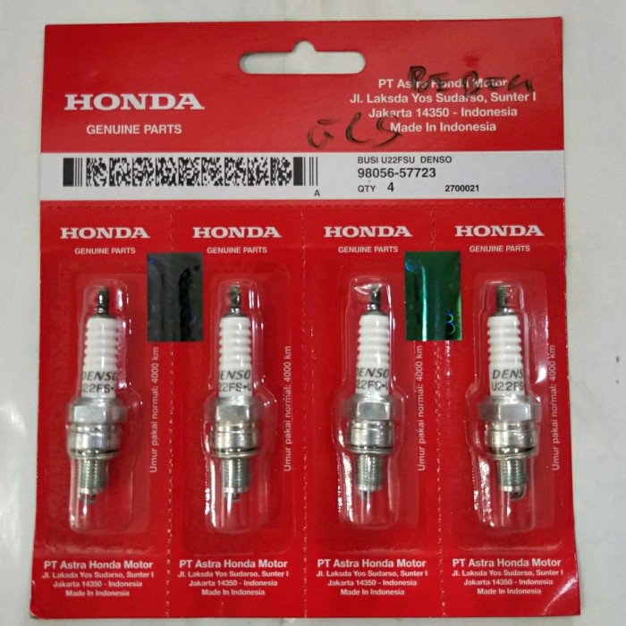 Jual Busi U22FSU Denso AHM Busi Motor Supra/Fit , Grand , Legenda ...