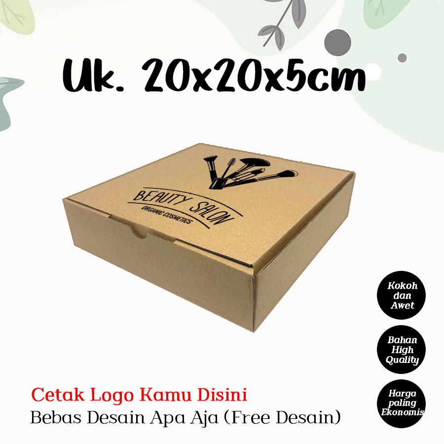 Jual (+SABLON) Kardus Custom Uk. 20x20x5 CM / Kardus Packing Olshop ...