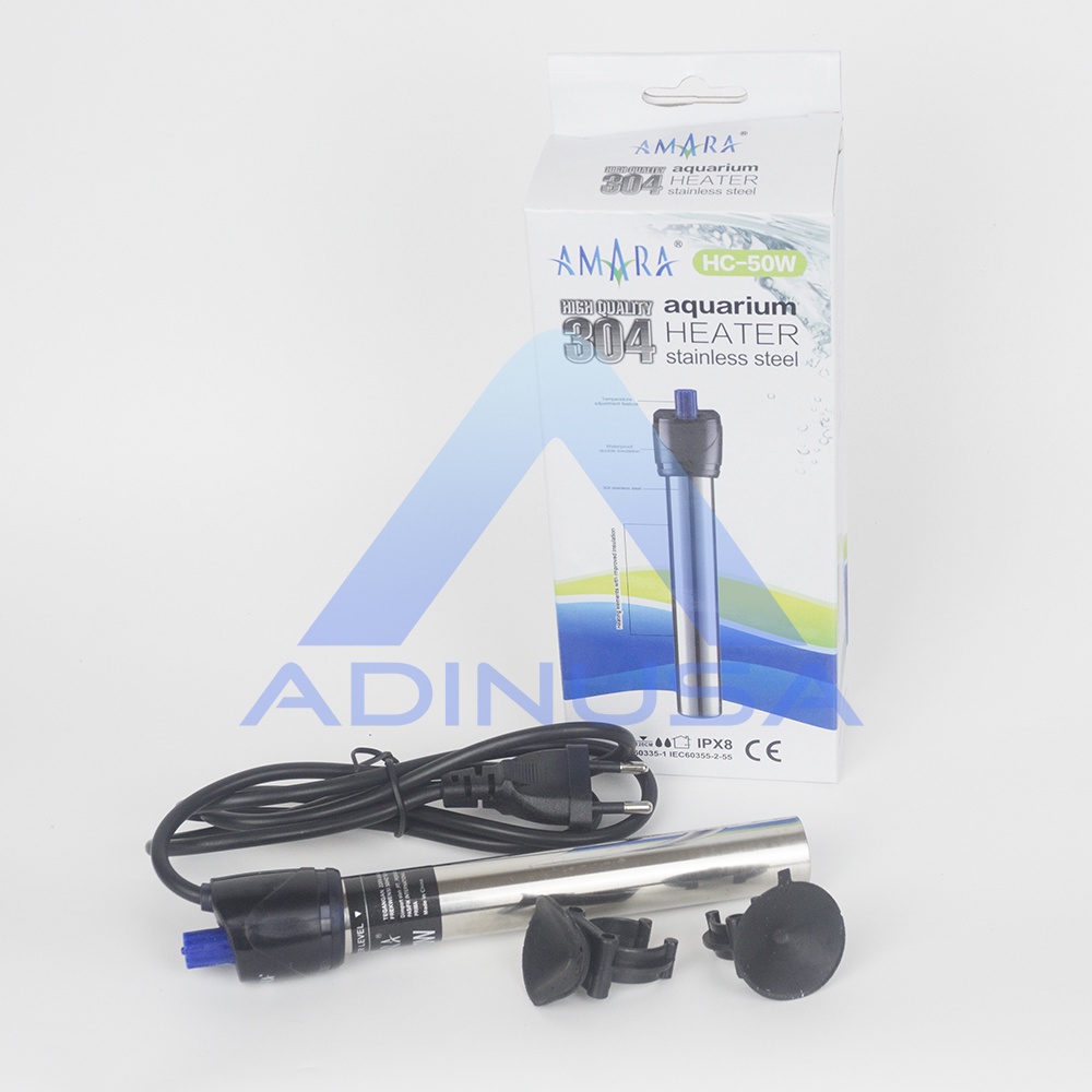 Jual HEATER STAINLESS AMARA 50 WATT SETINGKAT SOBO AQUARIUM | Shopee ...
