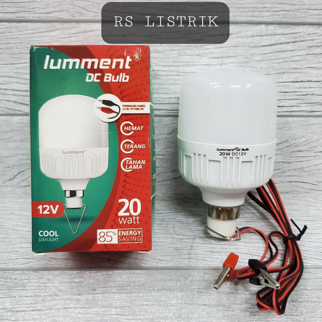 Jual Lampu DC LED Lumment 20 Watt Lampu Aki 12V | Shopee Indonesia