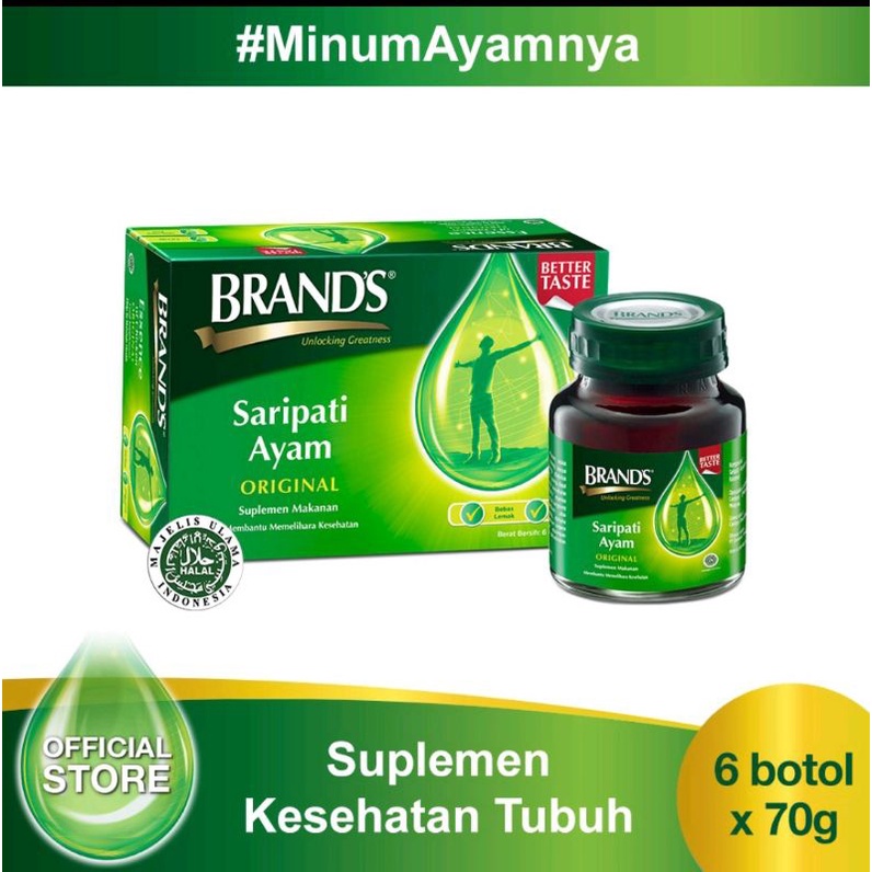 Jual BRAND'S Saripati Ayam Original 70 Gr (isi 6 botol) | Shopee Indonesia