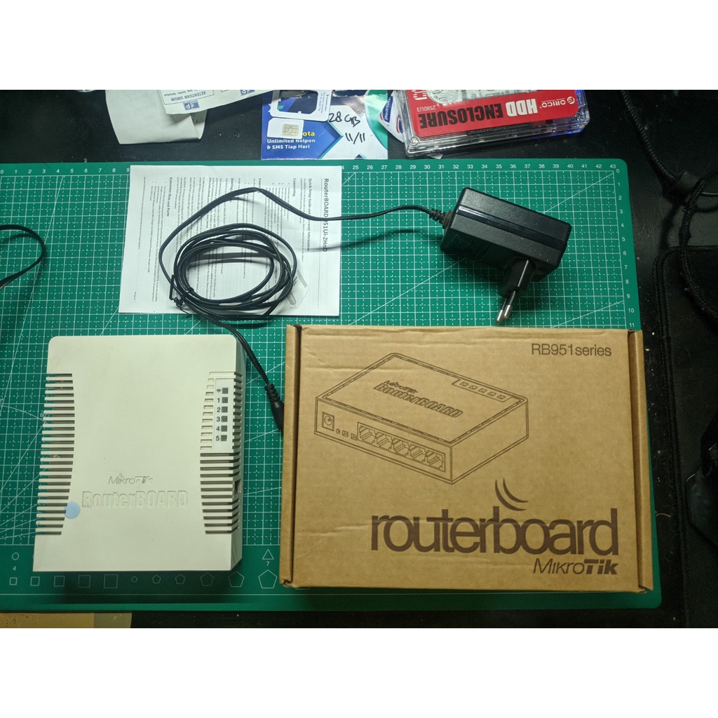 Jual MikroTik RouterBOARD RB951Ui-2HnD Fullset | Shopee Indonesia