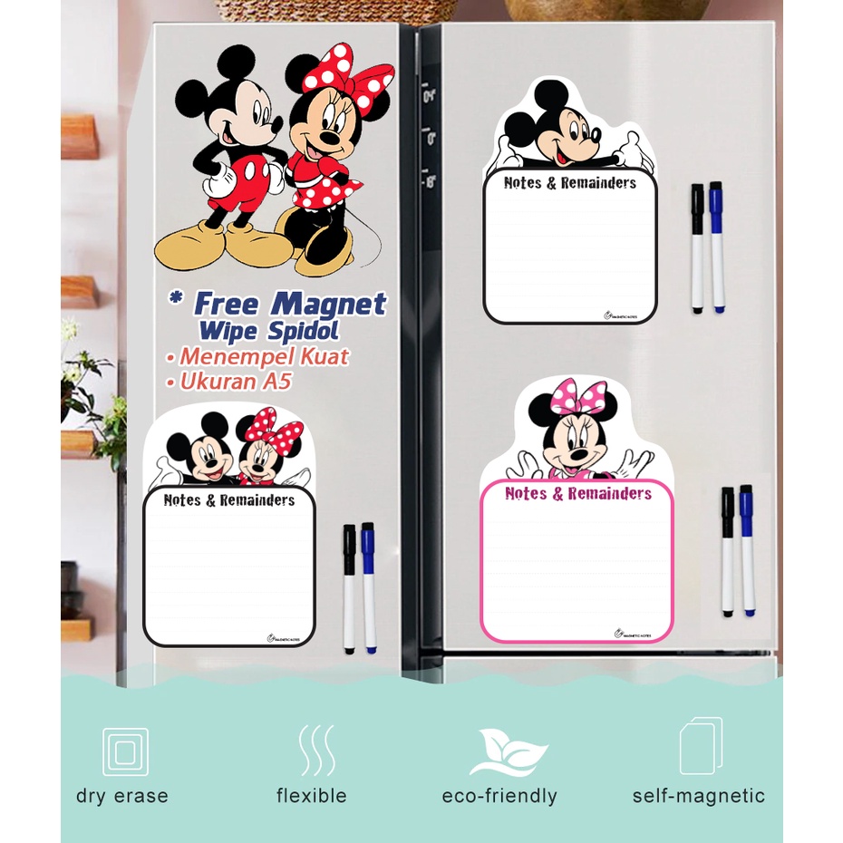 Jual WHITEBOARD MAGNETIC MODEL MINNIE & MICKEY | Shopee Indonesia