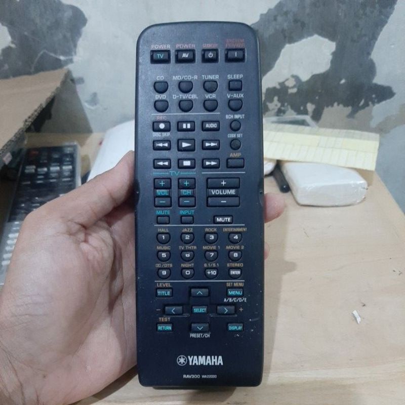 Jual REMOTE REMOT AMPLIFIER YAMAHA RAV300 WA22030 ORIGINAL ASLI ...