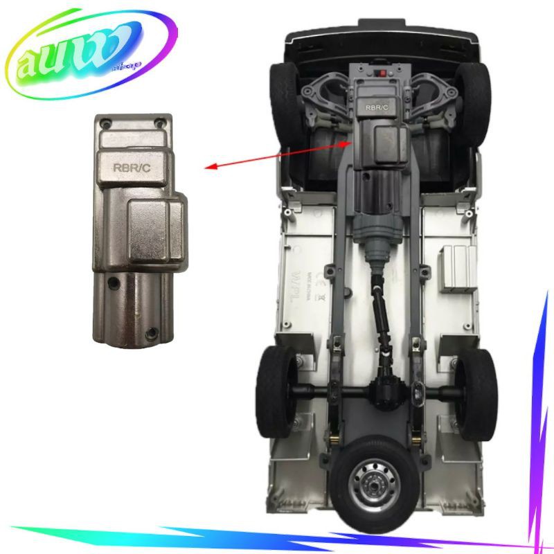 Jual Upgrade WPL D12 metal lower chassis armor protection rc car WPL ...