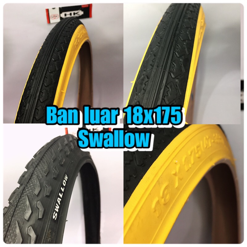 Jual BAN LUAR SEPEDA UKURAN 18 x 1.75 SWALLOW BMX MINI ANAK | Shopee Indonesia