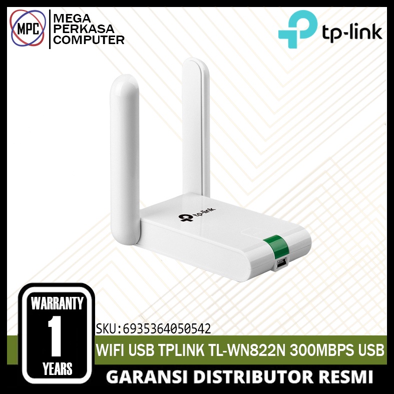 Jual TP-LINK TL-WN822N 300Mbps High Gain Wireless USB Adapter | Shopee Indonesia