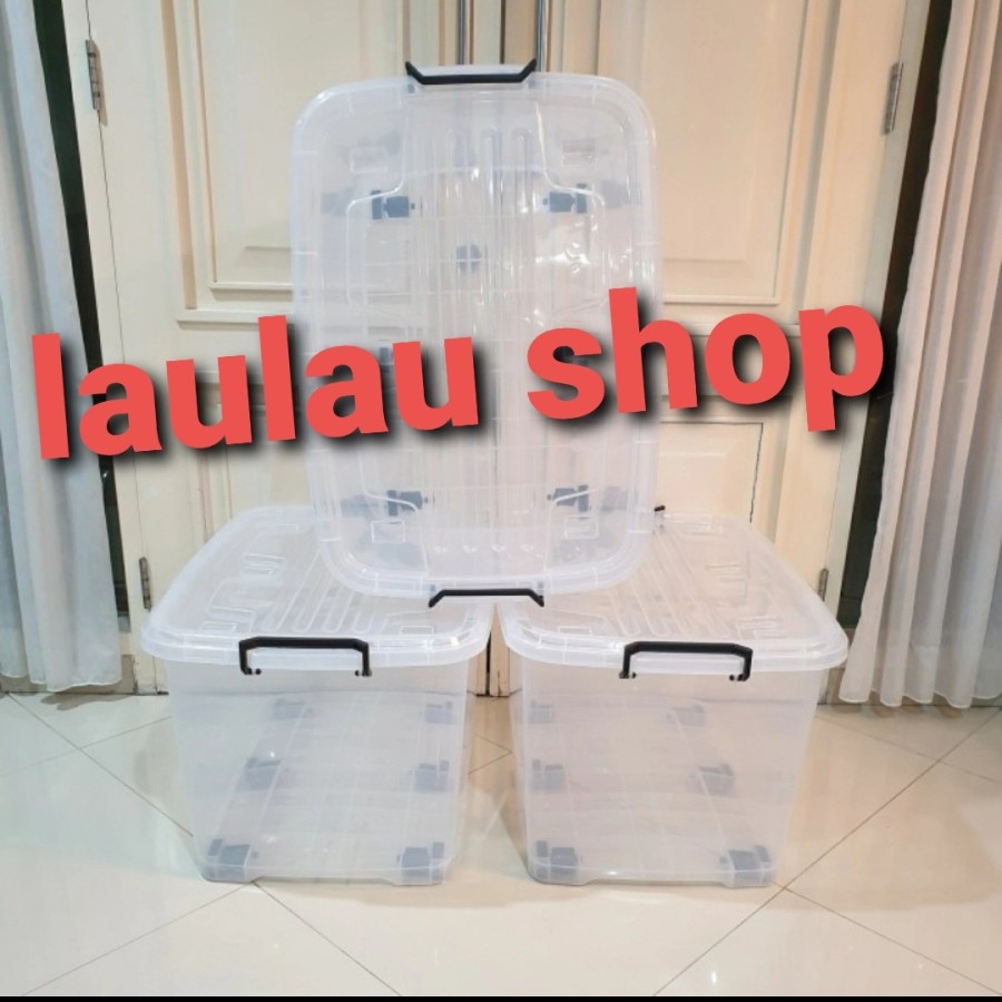 Jual Box Container CB 130 Liter Merk Ezy Transparan Bening Kontainer ...