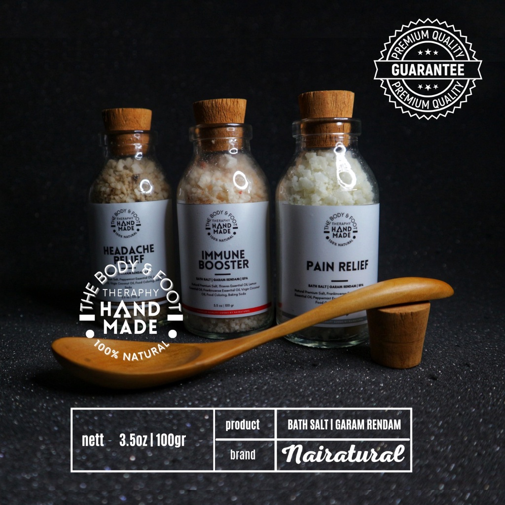 Jual Bath Salt Aromatherapy Garam Mandi Footspa Kemasan Premium Botol 3 ...
