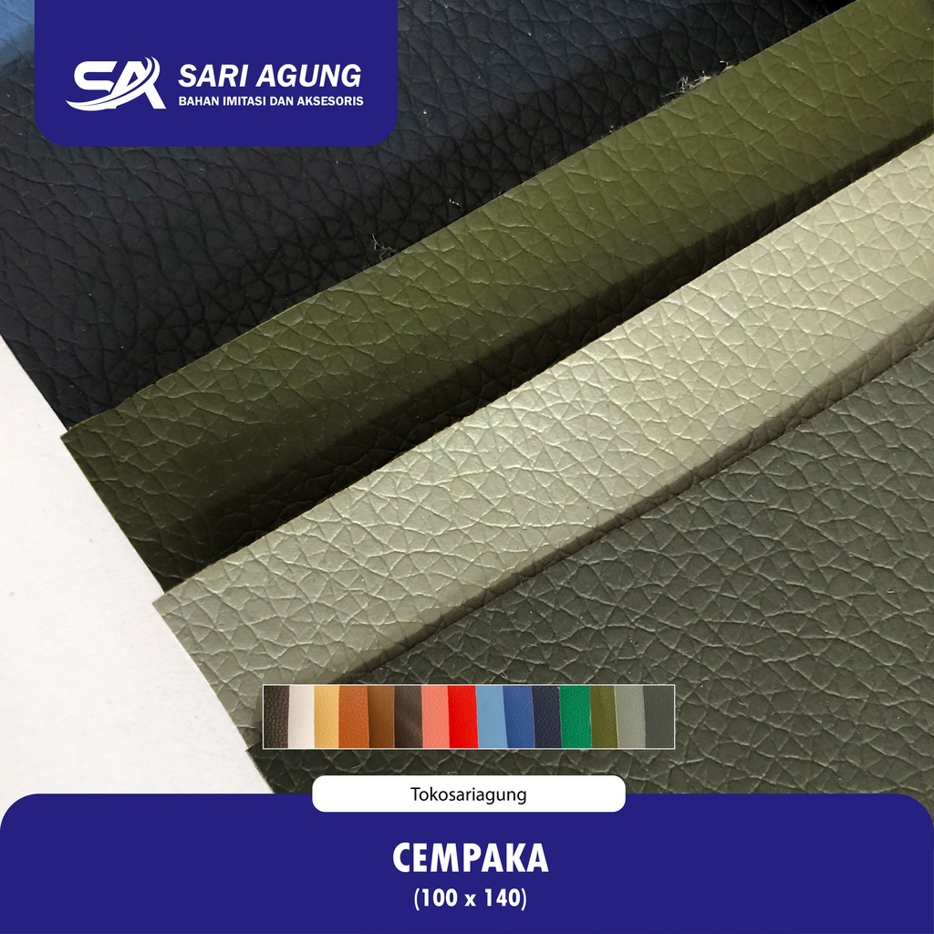 Jual CEMPAKA (METER) BAHAN KULIT SINTETIS OSCAR IMITASI KULIT JERUK ...