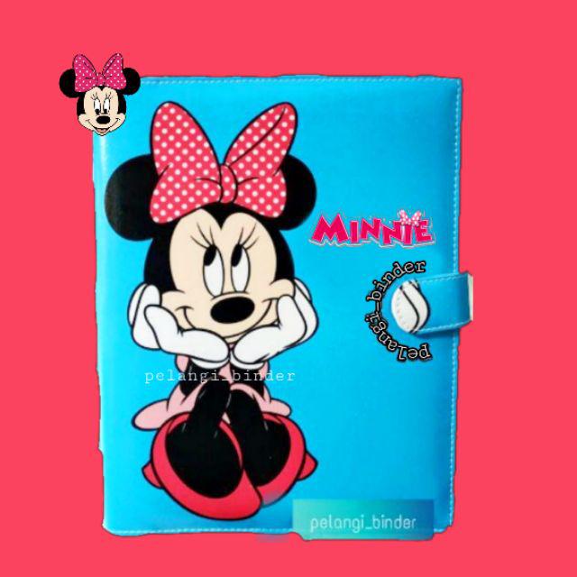Jual Binder Printing Motif Minnie Mouse A5 B5 | Shopee Indonesia