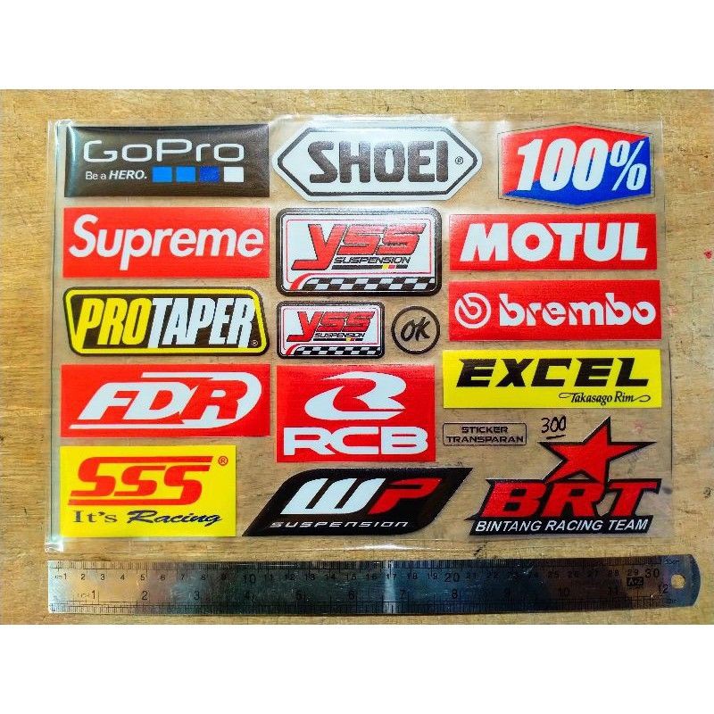 Jual Sticker timbul transparan merk racing | Shopee Indonesia