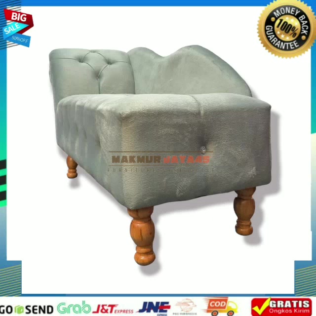 Jual SOFA SANDAR - BENCH MINIMALIS / SOFA BAHAN BULUDRU 125 CM | Shopee ...