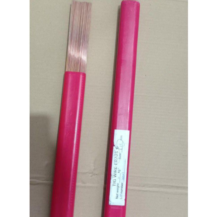Jual kawat las tig rod argon besi TGS50 ER70S-6 DIAMETER 2.4. BERAT 1 box 5 kg | Shopee Indonesia