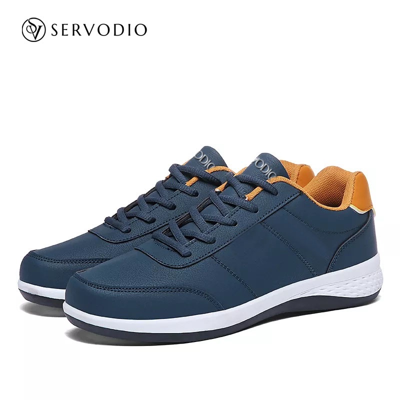 Jual Servodio 37-44 Navy Sepatu Sneakers Casual Pria Wanita SV02 | Al ...