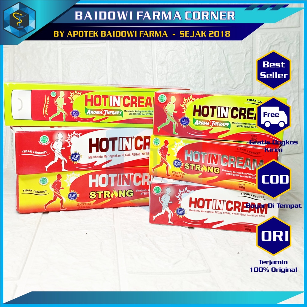 Jual HOT IN CREAM TUBE ALL VARIAN 60GR DAN 120GR | Shopee Indonesia