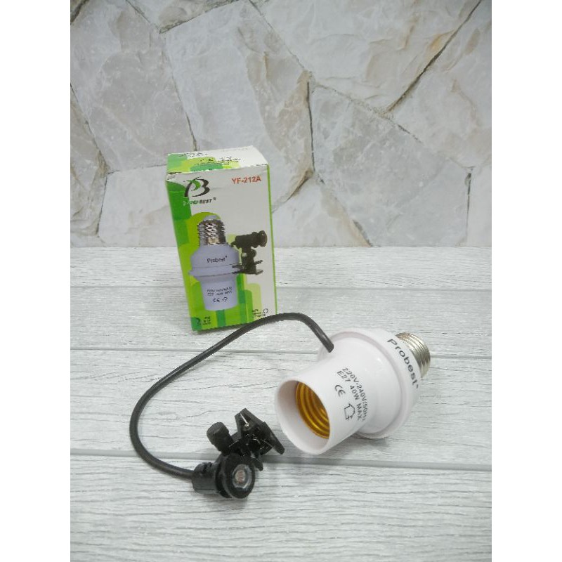 Jual Fiting Lampu ProBest YF 212A//Fiting Lampu Otomatis Sensor Cahaya ...