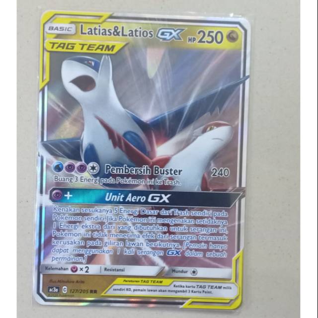 Jual Kartu pokemon indonesia Latias and latios GX RR tag team | Shopee Indonesia