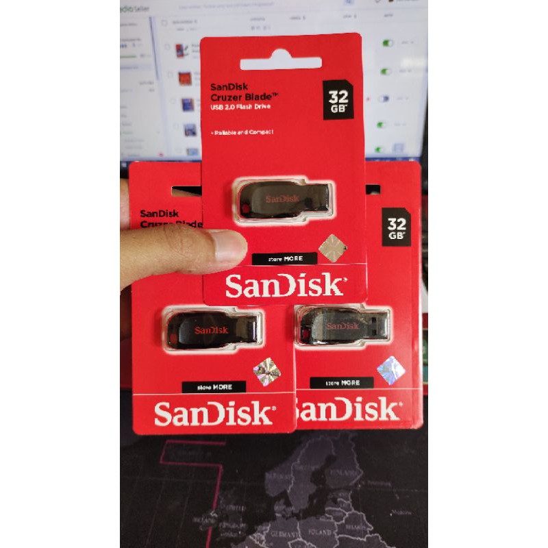 Jual Flashdisk SANDISK 32GB Cruzer Blade ORIGINAL | Shopee Indonesia