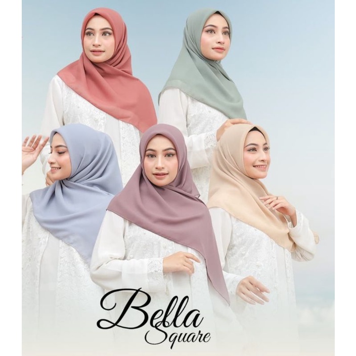 Jual Aelsafa Hijab Bella Square | Segiempat Poly cotton 110 x 110 cm ...