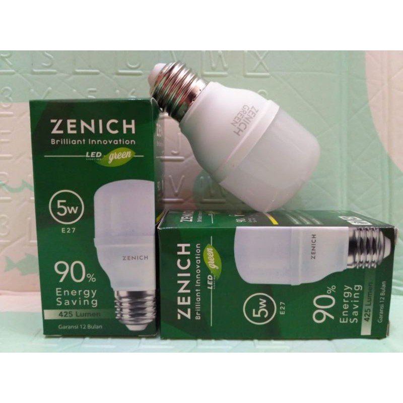 Jual LAMPU LED ZENICH 5 WATT GARANSI 1 TAHUN, NYALA PUTIH, SNI | Shopee ...