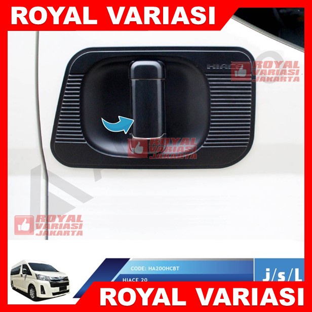 Jual Cover Door Handle Hitam doff blacktivo Toyota Hiace 2020 Cover ...