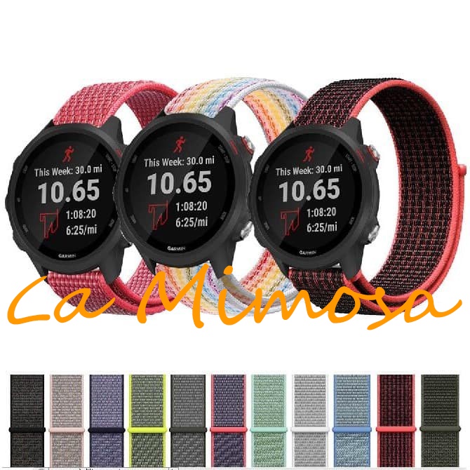 Jual Strap Nylon Loop Garmin Forerunner 245 Forerunner 158 vivoactive 3 ...