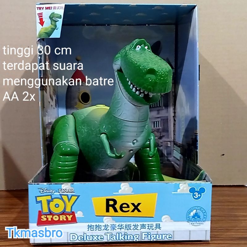 Jual Disney Park exclusive Toy Story Talking Rex Dinosaur 30 cm Action ...