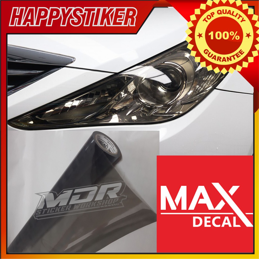 Jual Sticker Hitam Transparan Glossy / Sticker Hitam Transparan doff ...