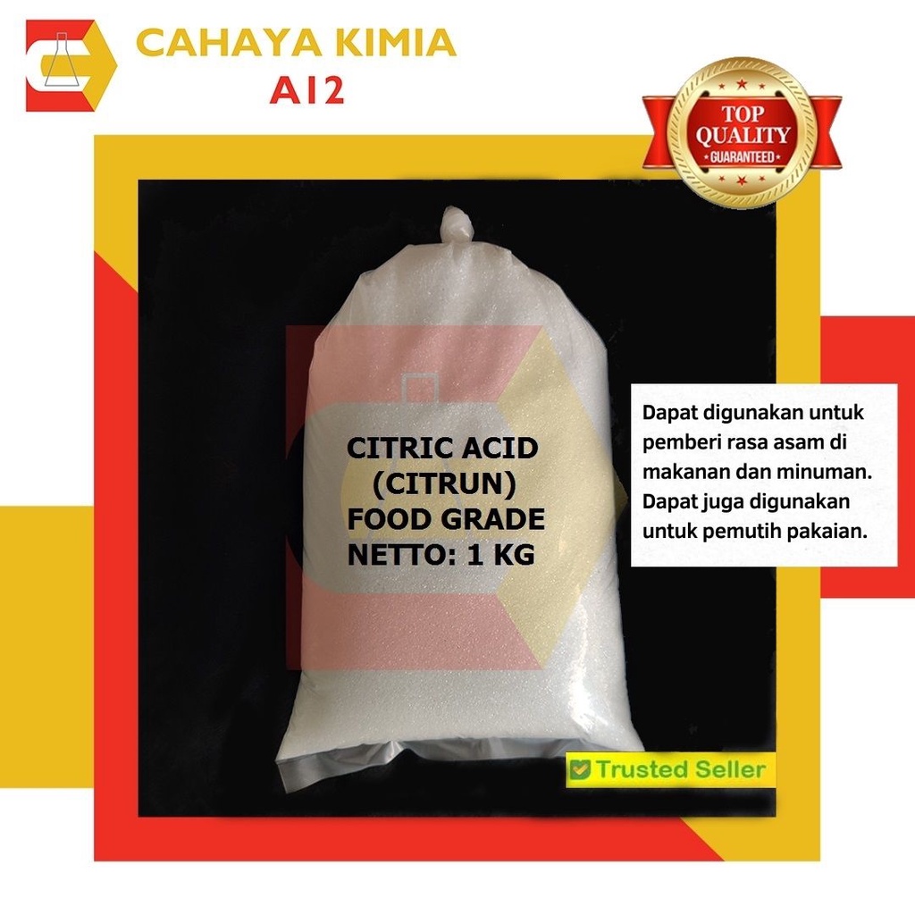 Jual Citric Acid Monohydrate - Citrun Ex. RRC - Food Grade - 1 kg ...