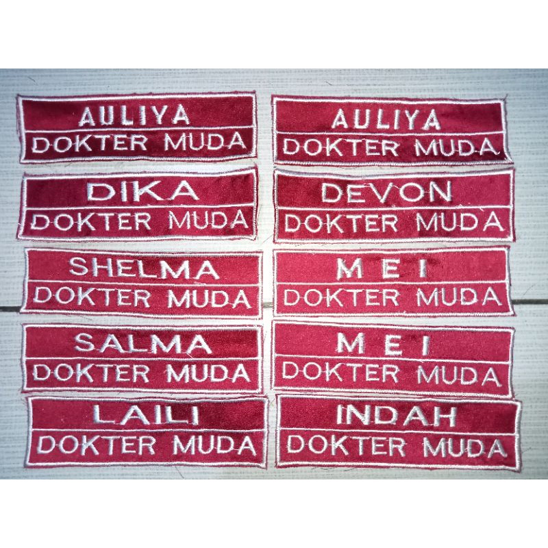 Jual NAME TAG DOKTER/SATPAM/GURU | Shopee Indonesia