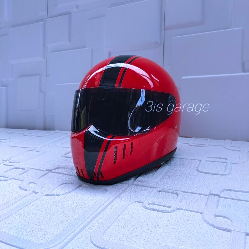 Jual HELM CUSTOM CLASSIC CAKIL BANDIT RX SIMPSON M30 RETRO FULL FACE ...