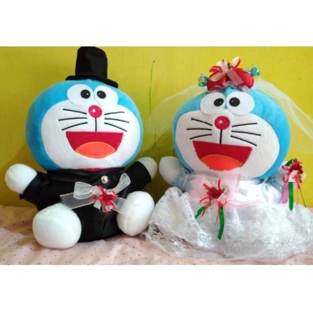 Jual Boneka doraemon wedding couple | Shopee Indonesia