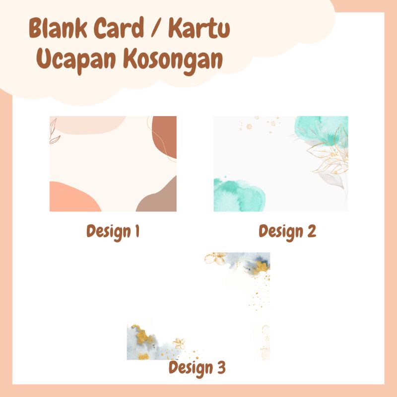 Jual KARTU UCAPAN KOSONG GREETING CARD | Shopee Indonesia