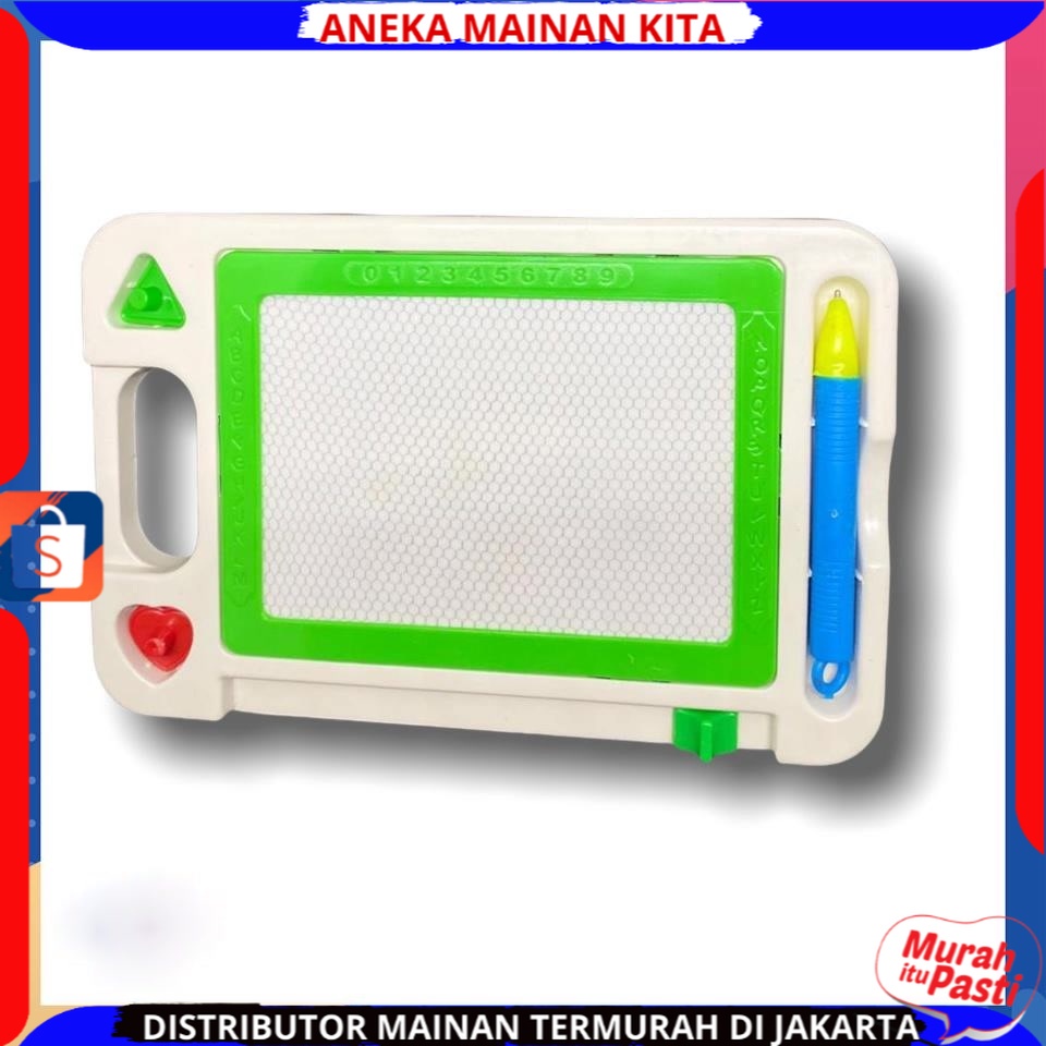 Jual Mainan Anak Papan Tulis Anak Magnet Hapus Drawing Magic Board ...