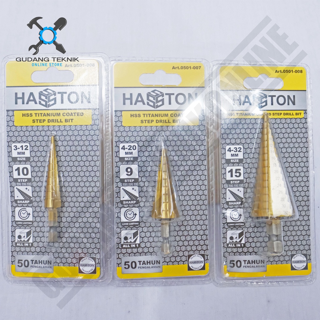 Jual HASSTON Mata Bor Pagoda Step 3-12mm 4-20mm 4-32mm HASSTON PROHEX ... Jual HASSTON Mata Bor Pagoda Step 3-12mm 4-20mm 4-32mm HASSTON PROHEX ...
