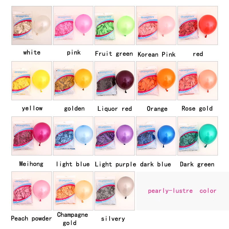 Jual (Isi 200 Pcs /5" ) Grosir Balon Latex Metalic 5 Inch Pack isi 200 ...